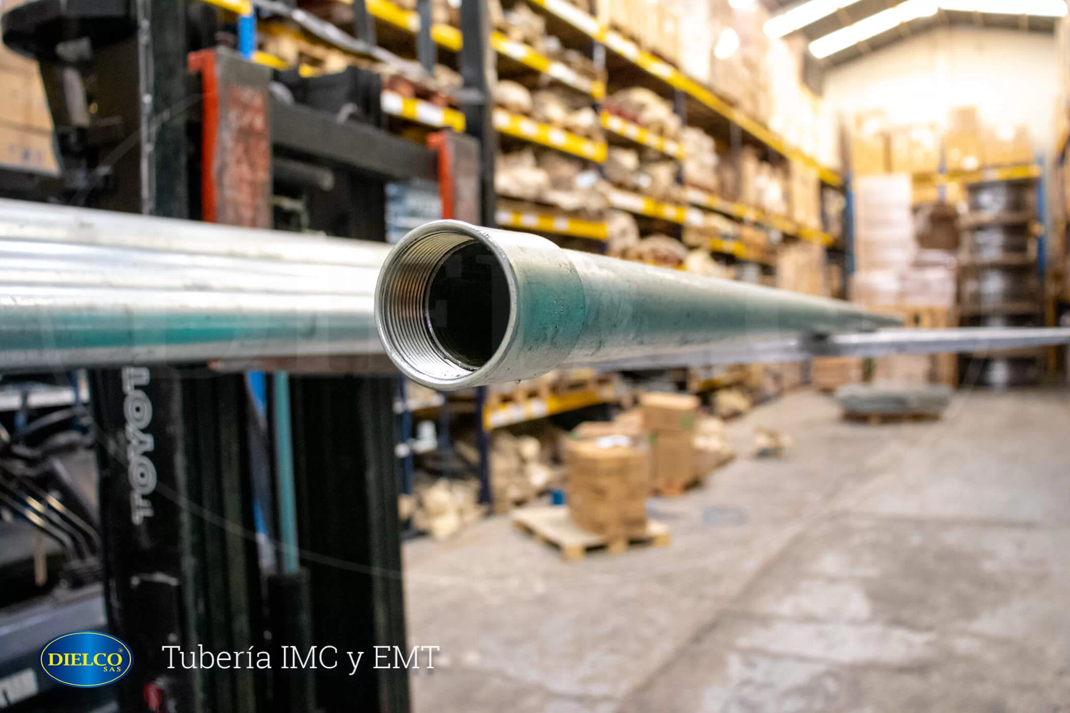 Tubo IMC 1 1/2 Pulgadas x 3mts Galvanizado - Dielco