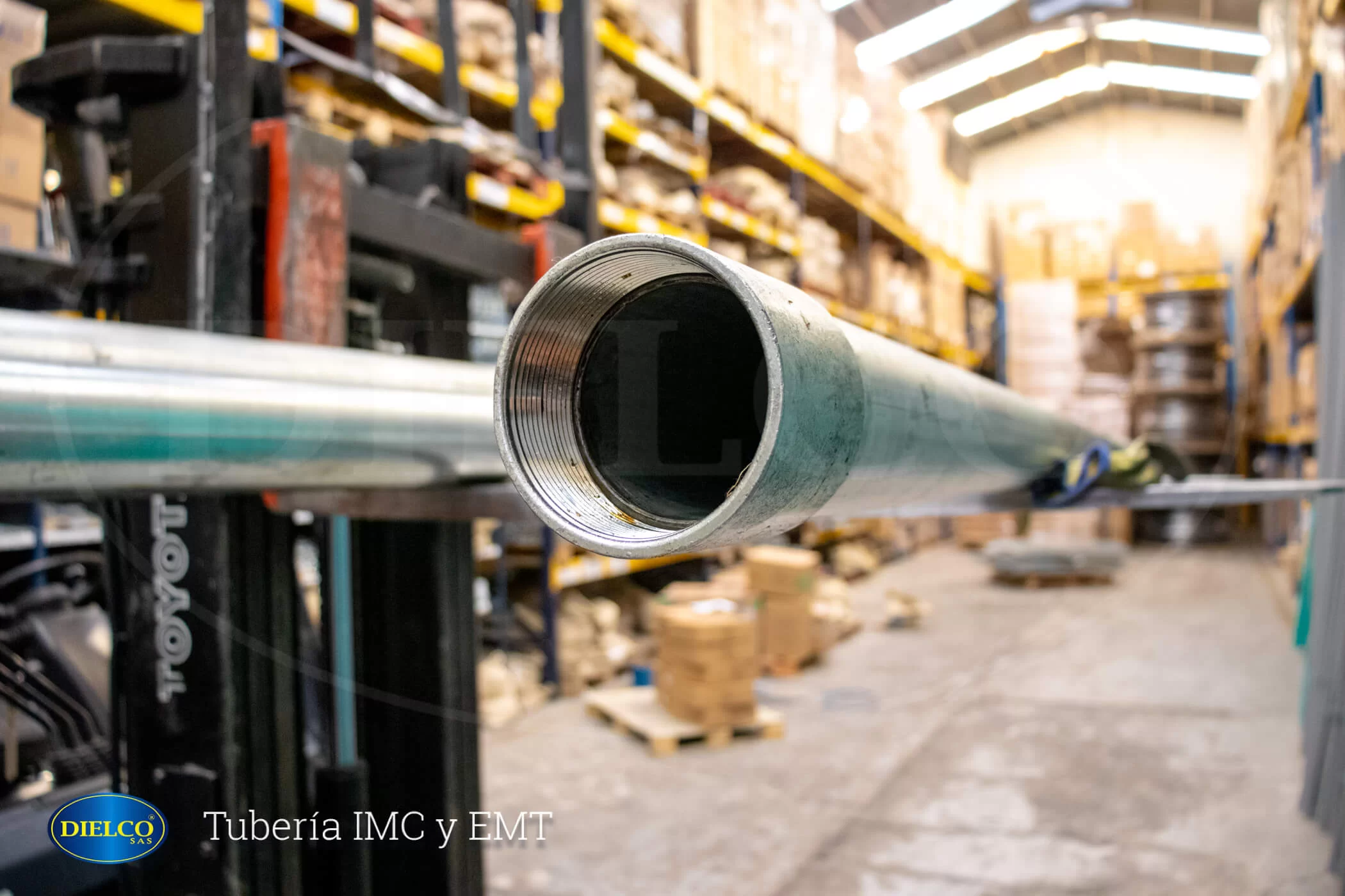 Tubo RIGID 3 Pulgadas x 3mts Metálico (RMC) - Dielco